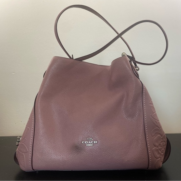 Coach | Bags | Coach 234 Edie 31 Satchel Rose Stone With Tea Rose ...